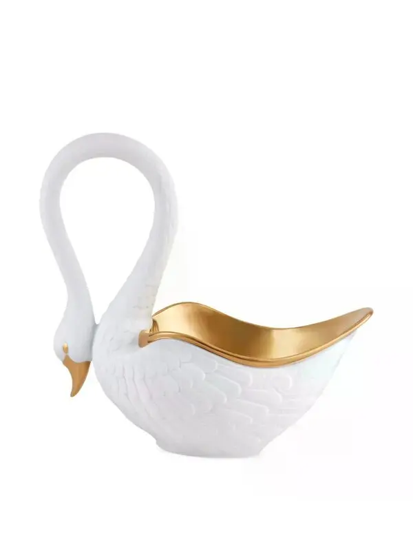 L'Objet Large Swan Centerpiece - White