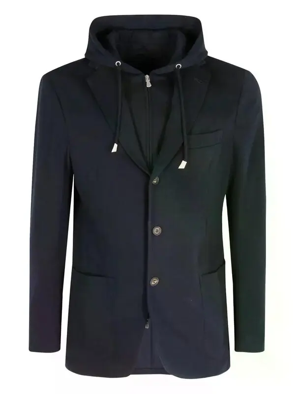Eleventy Hooded Zipped Jacket