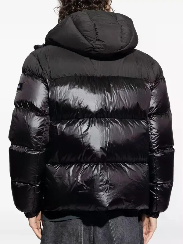 Add Logo-patch Padded Jacket - Black
