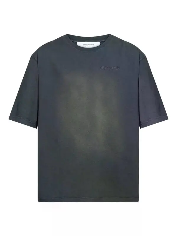 GOLDEN GOOSE Bleached Logo T-shirt - Black