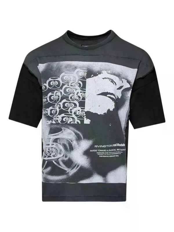 RRR123 Graphic-print T-shirt - Grey