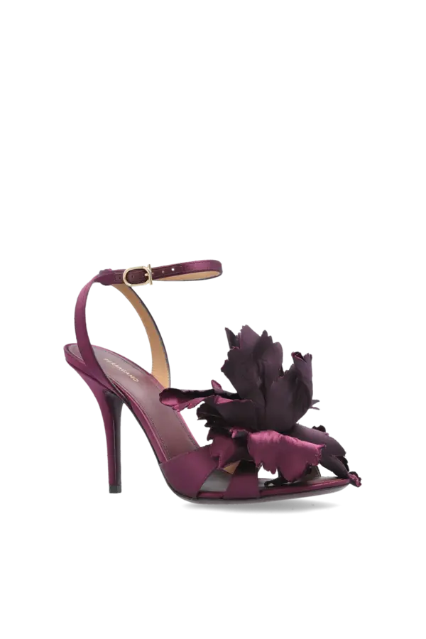 FERRAGAMO Ghillie Heeled Sandals