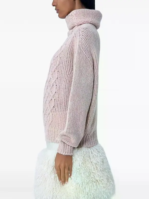 Moncler Cable-knit Sweater - Pink