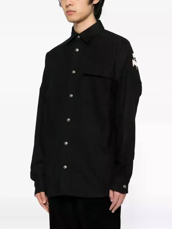 Palm Angels Logo-print Shirt Jacket