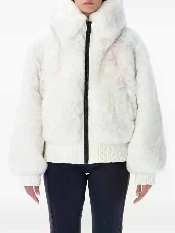 Goldbergh Hooded Faux-fur Coat - White