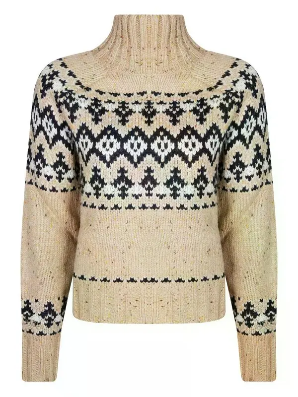 MC2 SAINT BARTH Fair Isle Turtleneck Sweater
