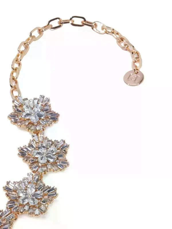 Carolina Herrera Crystal Snowflake Pendant Necklace