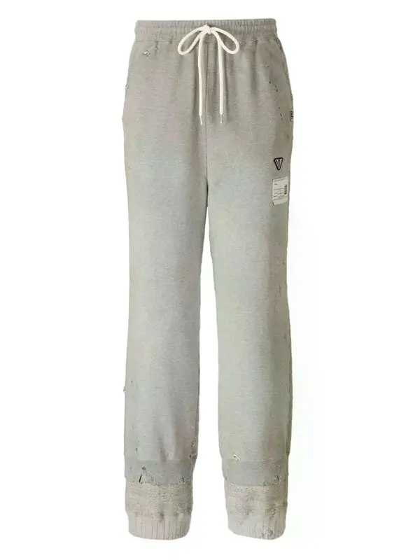 Mihara Yasuhiro Distressed Hem Trousers - Grey