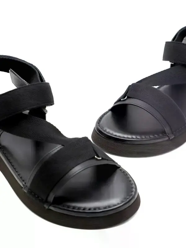 Giorgio Armani Touch-strap Leather Sandals