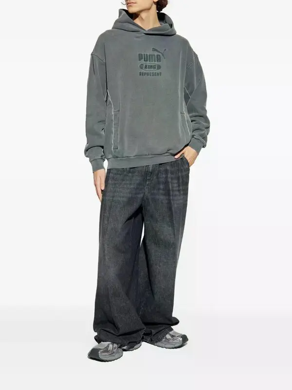 PUMA Logo-embroidered Hooded Sweater