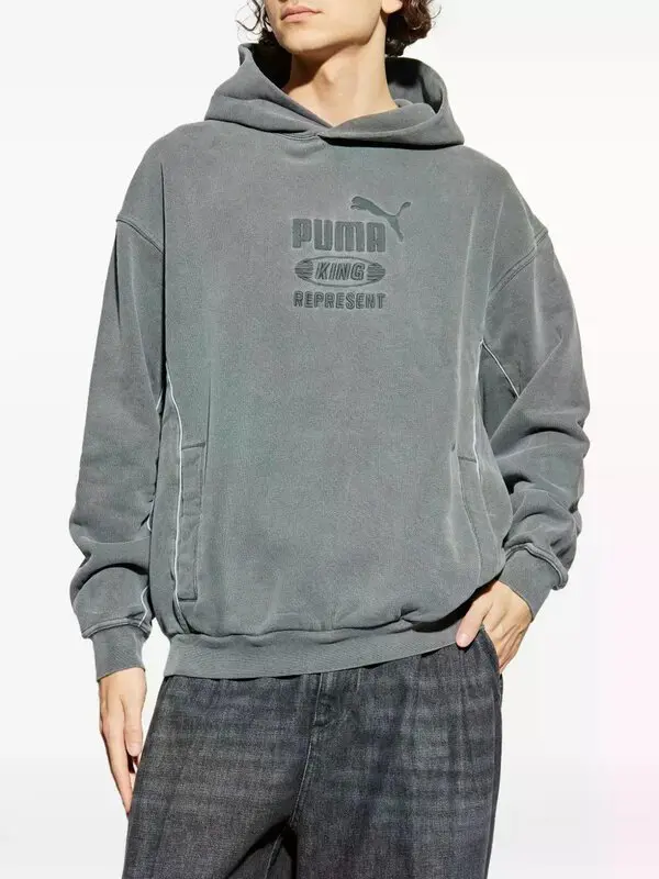 PUMA Logo-embroidered Hooded Sweater