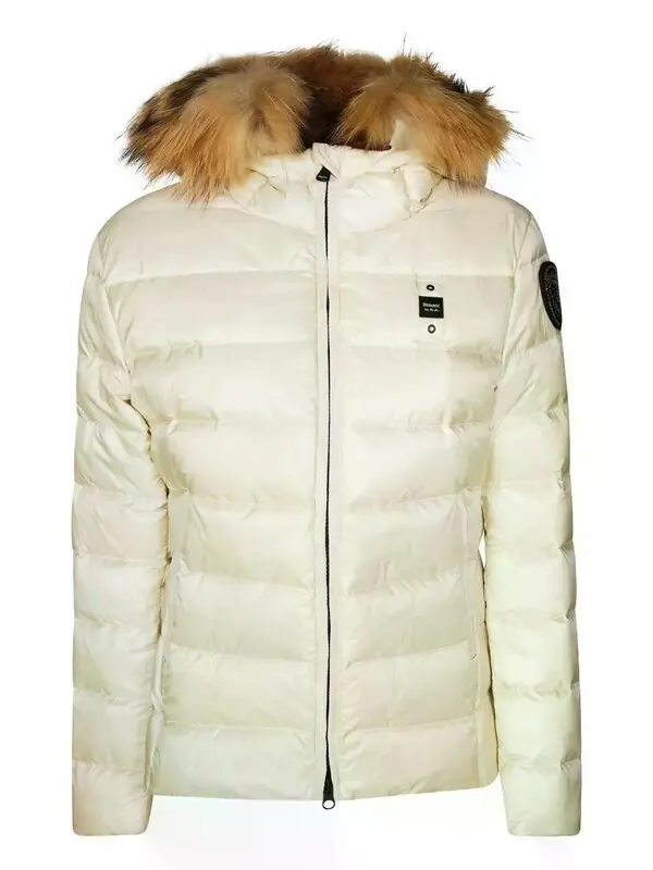 BLAUER. Fur-hooded Puffer Jacket