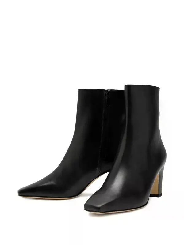 Manolo Blahnik 70mm Ofaralo Pointed Ankle Boots - Black