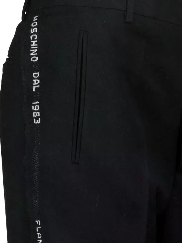 Moschino Logo-trim Trousers