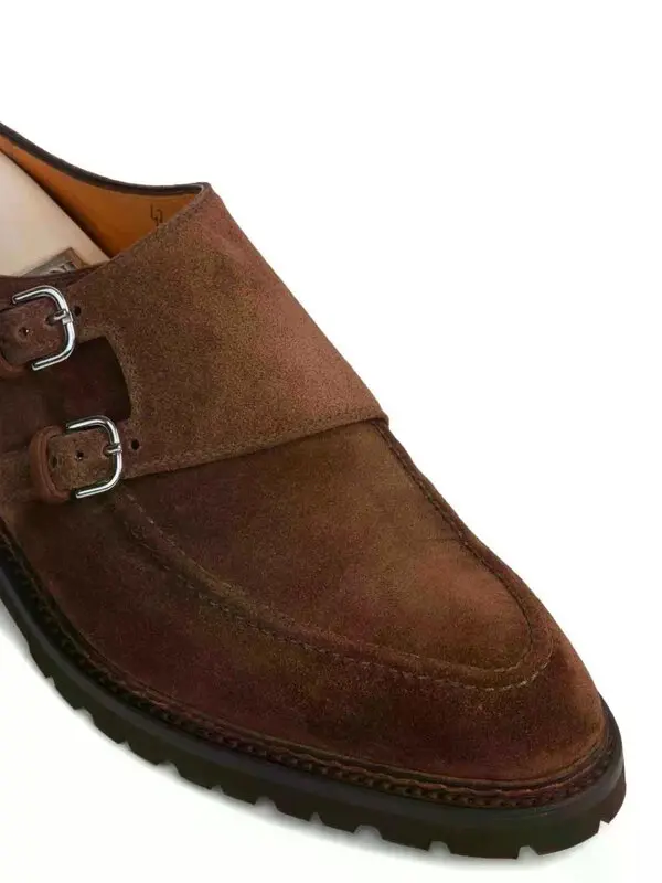Bontoni Double Buckle Suede Boots