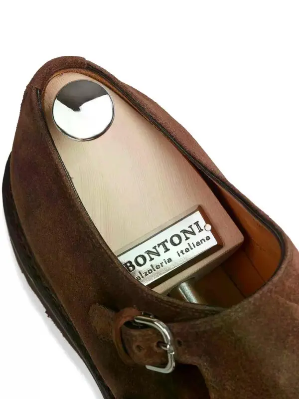 Bontoni Double Buckle Suede Boots