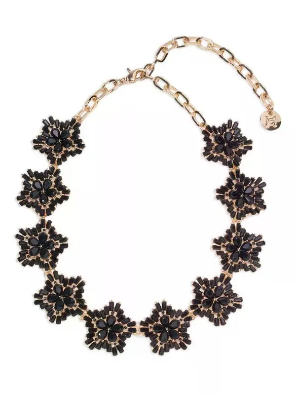 Carolina Herrera Crystal Snowflake Necklace - Gold