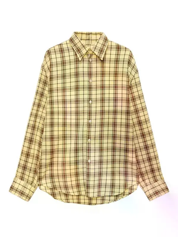 MSGM Checked-pattern Long-sleeve Shirt