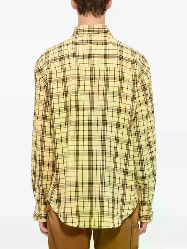 MSGM Checked-pattern Long-sleeve Shirt