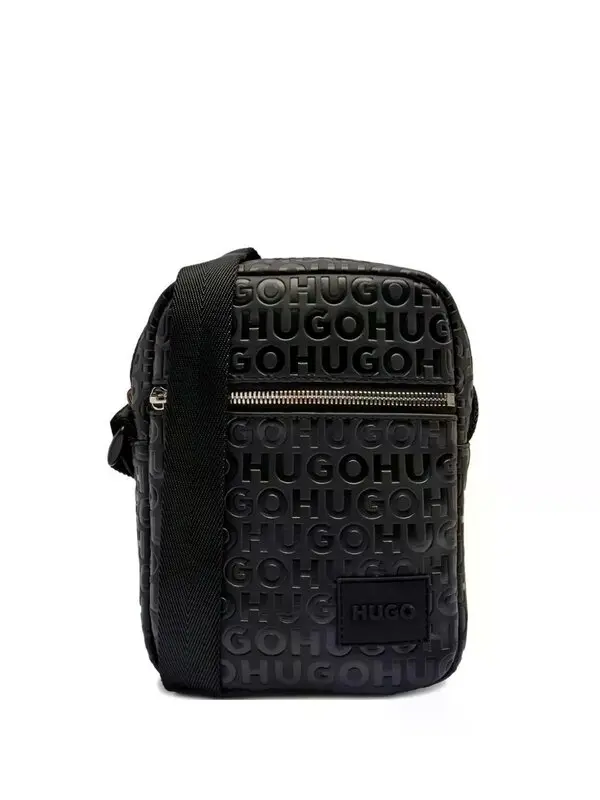 Hugo Boss Logo-embossed Shoulder Bag - Black
