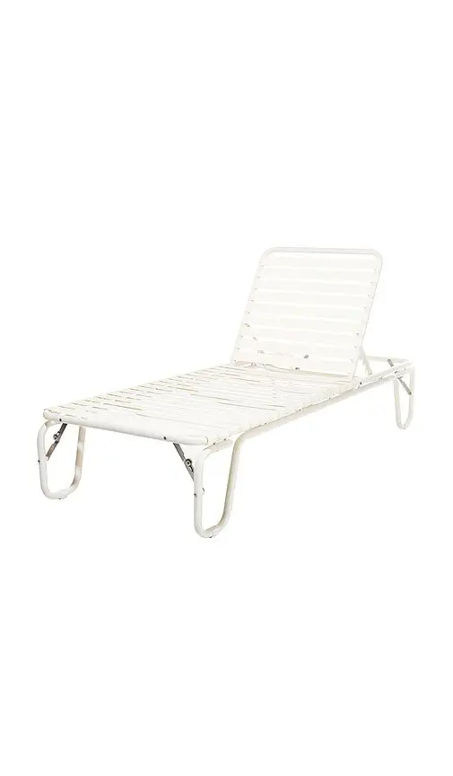 BUSINESS & PLEASURE Sunliner Lounger In White - Antique White