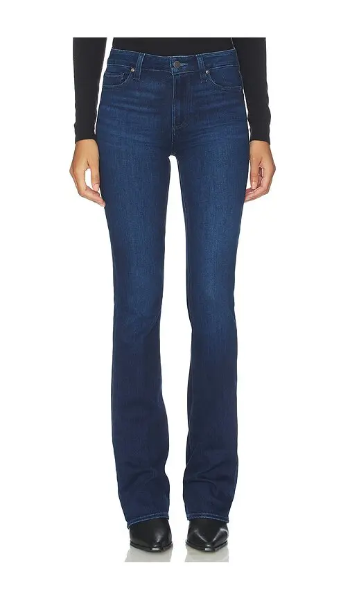 Paige High Rise Manhattan Boot Jeans - Glastonbury