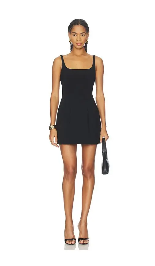 alexis black mini dress Alexis Floral-Sequined Mini Dress Black Ruffle Tulle Size Extra Small main image 1