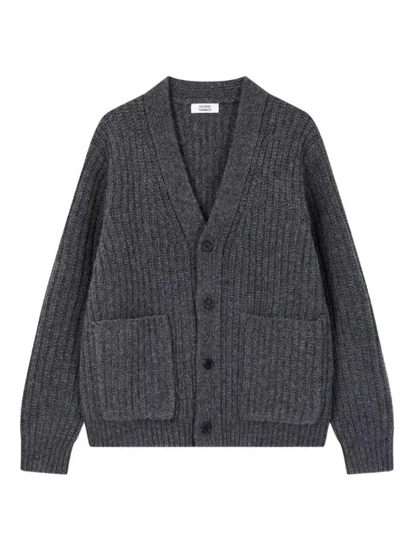 STUDIO TOMBOY Patch Pocket Cardigan - Grey