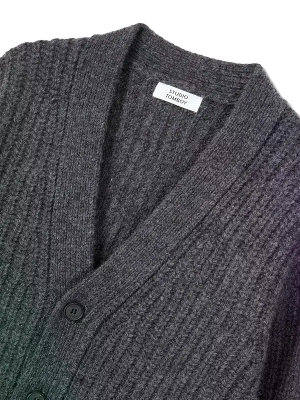 STUDIO TOMBOY Patch Pocket Cardigan - Grey