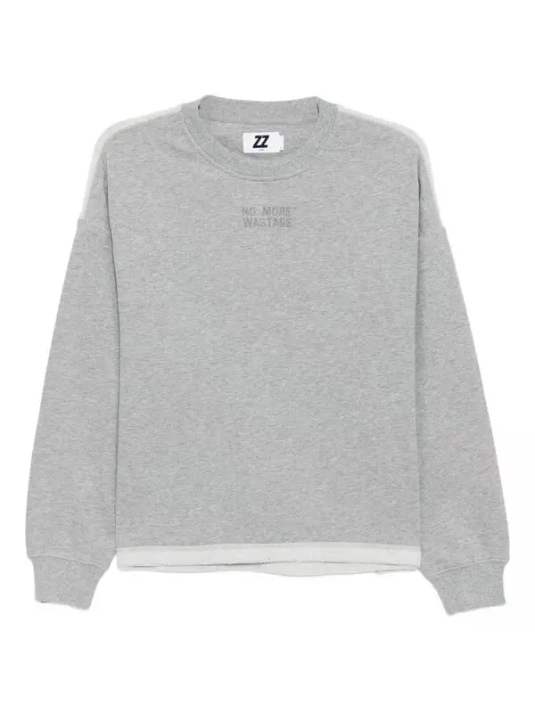 Izzue Crew Neck Sweatshirt With Embroidered Logo - Grey