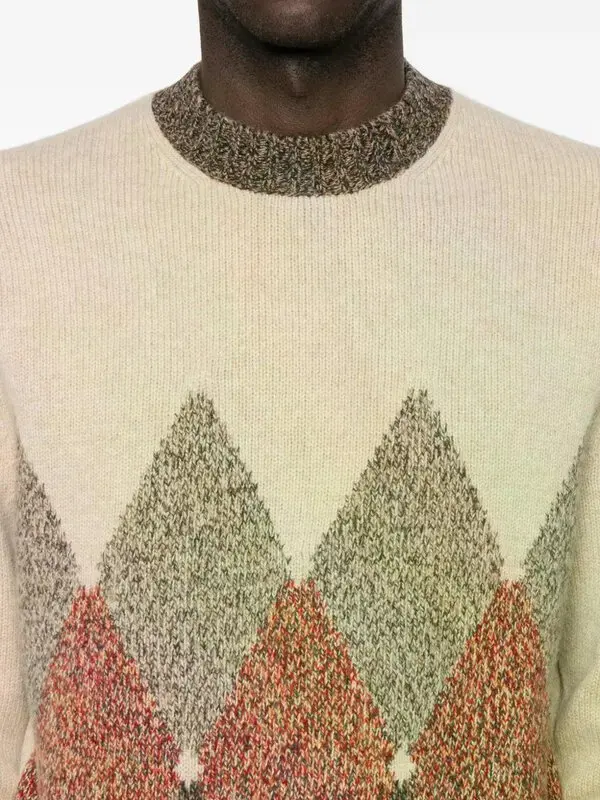 BALLANTYNE Argyle-knit Jumper