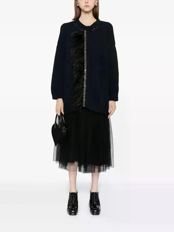 Dice Kayek Crystal-embellished Cardigan