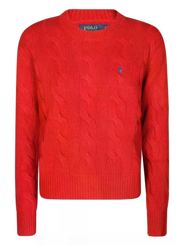 Polo Ralph Lauren Cable-knit Sweater With Polo Pony Motif