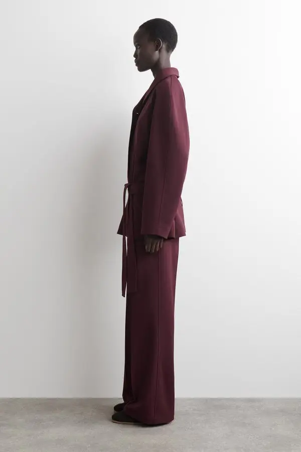 Cos Wool-blend Straight-leg Pants