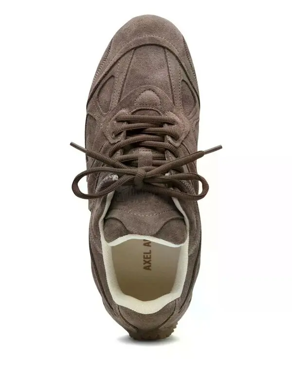 Axel Arigato Slow Runner Layered Suede Sneakers - Brown