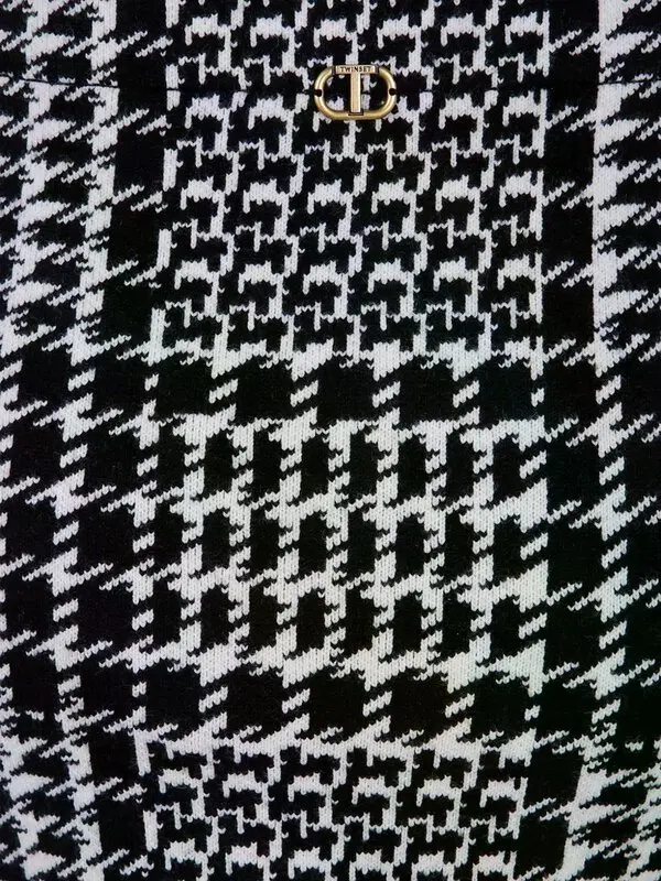 TWINSET Houndstooth Mini Skirt