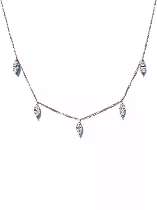 LOEV 14k Recycled Rose Gold Diamond Necklace - Pink