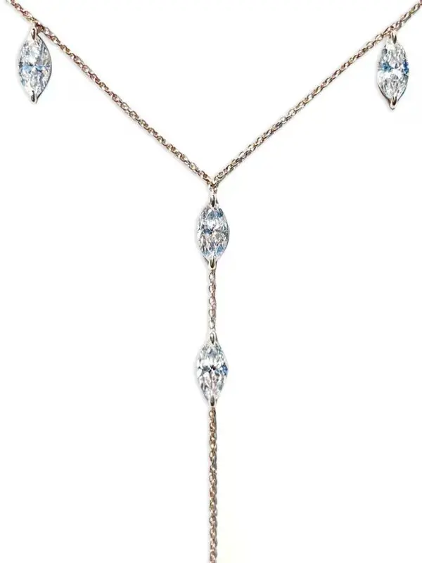 LOEV 14k Recycled Rose Gold Diamond Y-necklace
