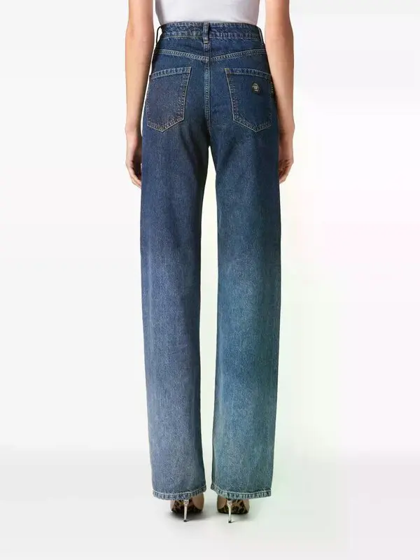 Philipp Plein Gradient-effect High-rise Jeans