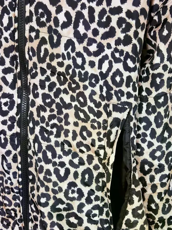 SITTINGSUITS Animal-print Hooded Coat - Neutrals