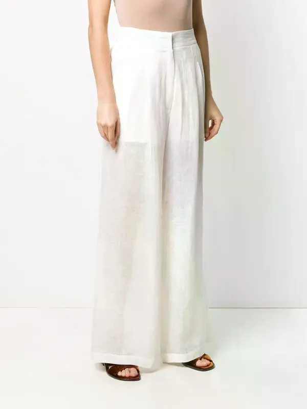 Le Kasha Sohag High-waisted Linen Pants