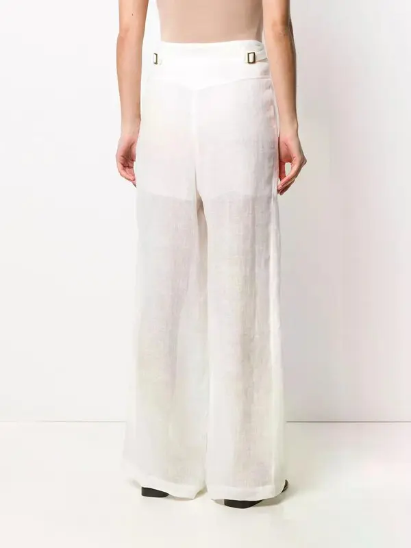 Le Kasha Sohag High-waisted Linen Pants