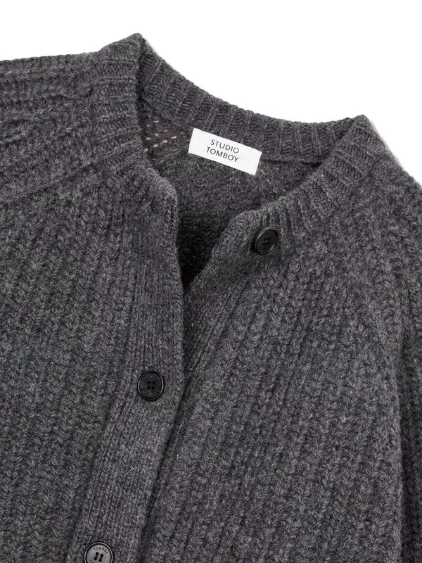 STUDIO TOMBOY Button Wool Cardigan