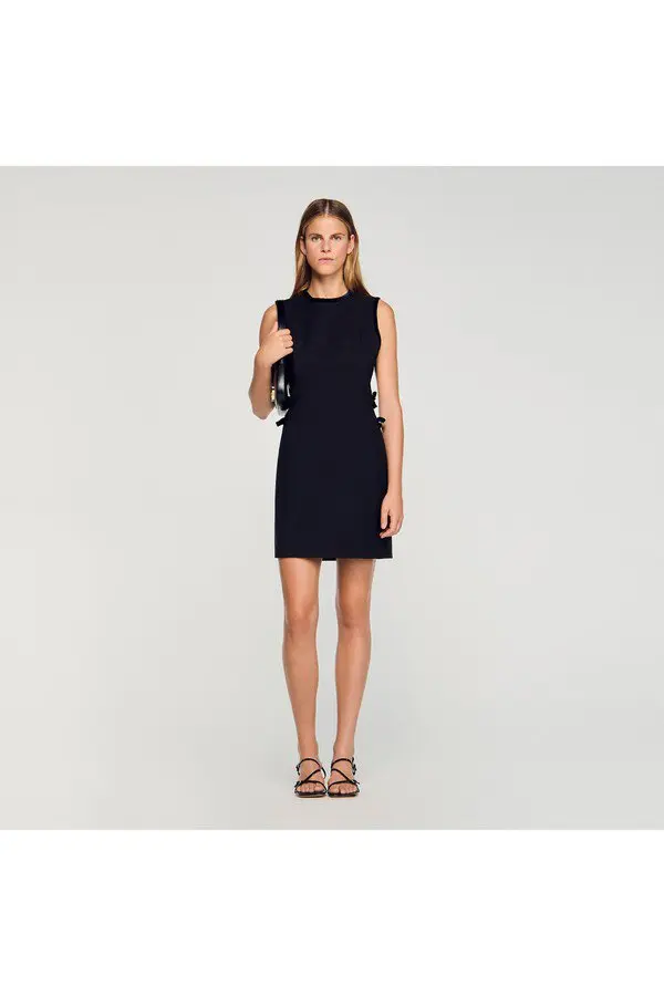 Sandro Mini Dress With Cutouts