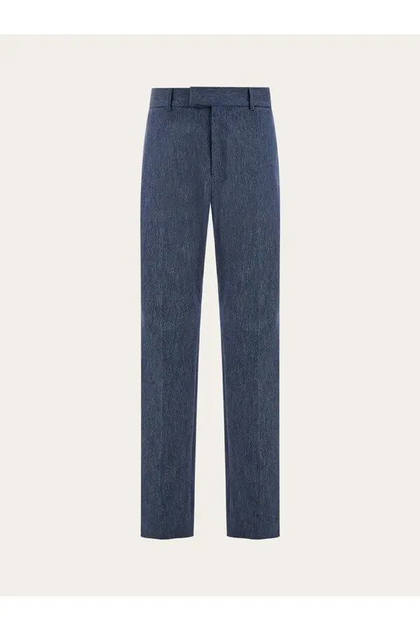 FERRAGAMO Tailored Cotton Trousers