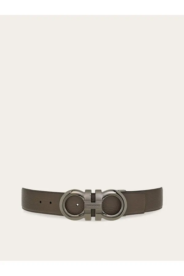 FERRAGAMO Reversible Gancini Belt - Red