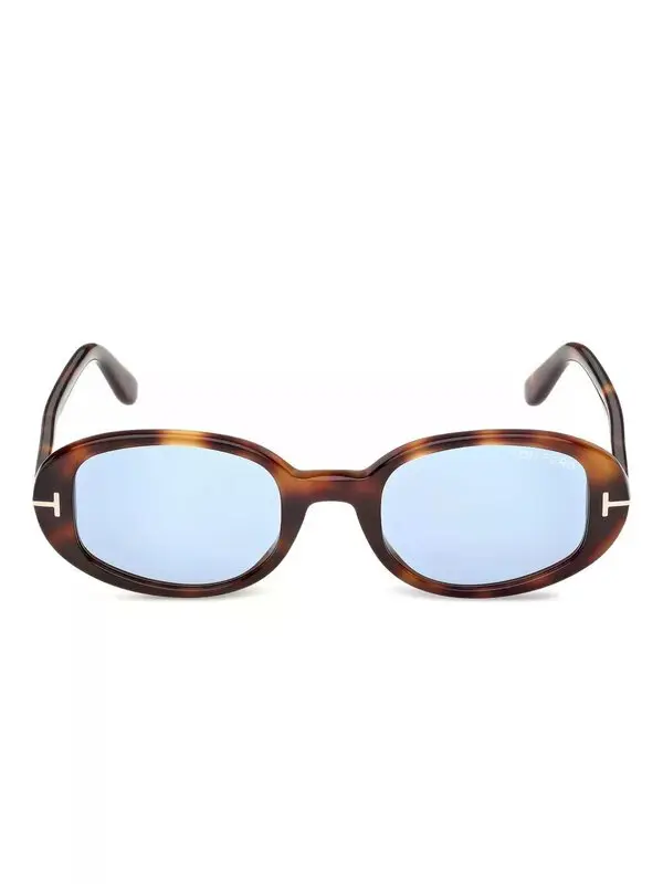 TOM FORD Oval-frame Sunglasses - Brown