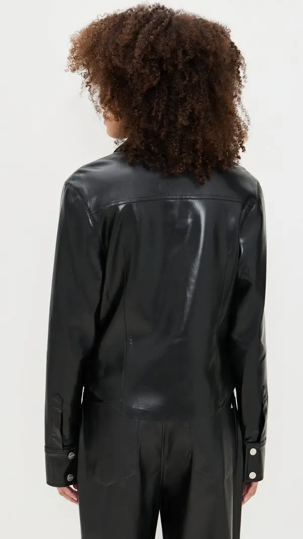 Nanushka Bogna Faux Leather Top