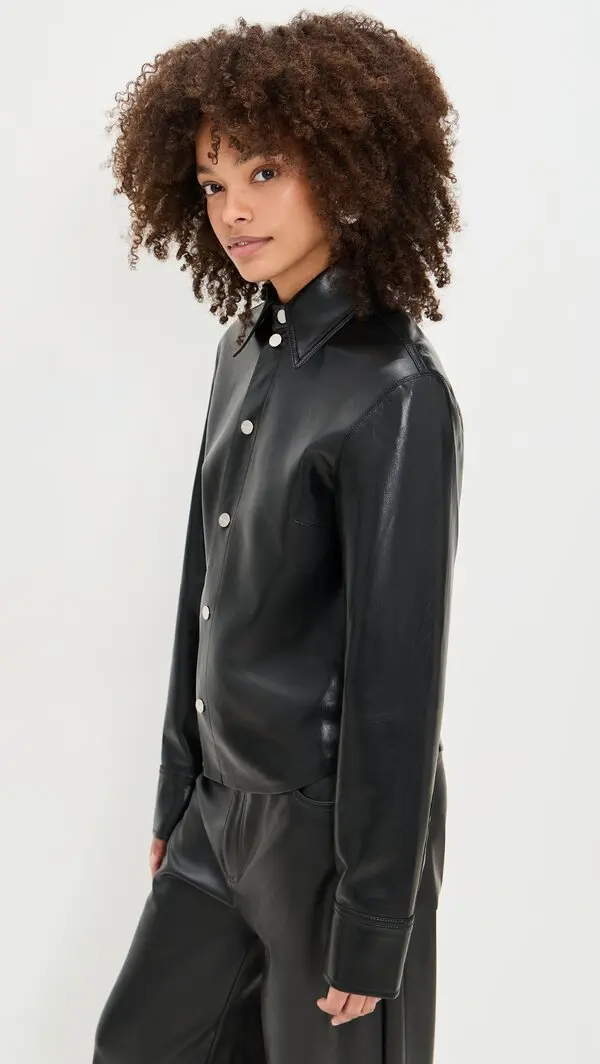 Nanushka Bogna Faux Leather Top