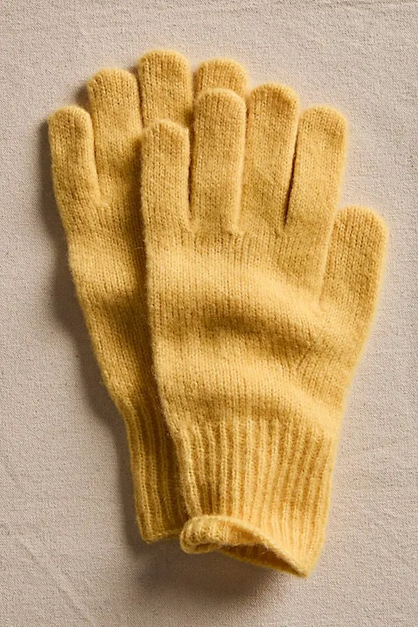 Free People Perfect Cashmere Gloves - Yellow